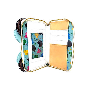 Loungefly X LASR Exclusive Disney Frosted Minnie Ice Cream Zip Wallet - Fashion Cosplay Disneybound Cute Wallets