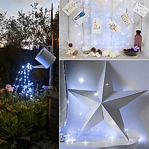 ZSMPY Fairy Lights LED Christmas Lights, Solar String Lights, Copper Wire Solar Garden Lights with 2 Modes, Waterproof Indoor/Outdoor Solar Lights for Tree, Garden, Home, Wedding, Party