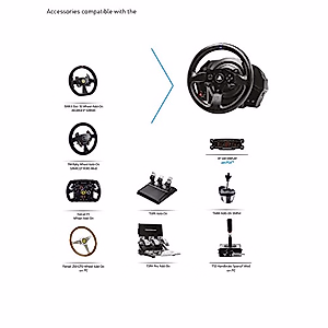 THRUSTMASTER T300 Ferrari Integral Racing Wheel Alcantara Edition Racing Wheel with pedals Compatible with (PS5, PS4, PC)