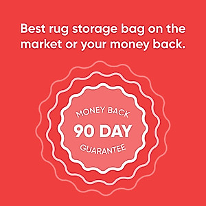 Hulsky Rug Storage Bag - 3 Mil Heavy Duty Rug Storage Bag for Moving and Storage - Fits Rugs up to 9' x 12' - No vent holes
