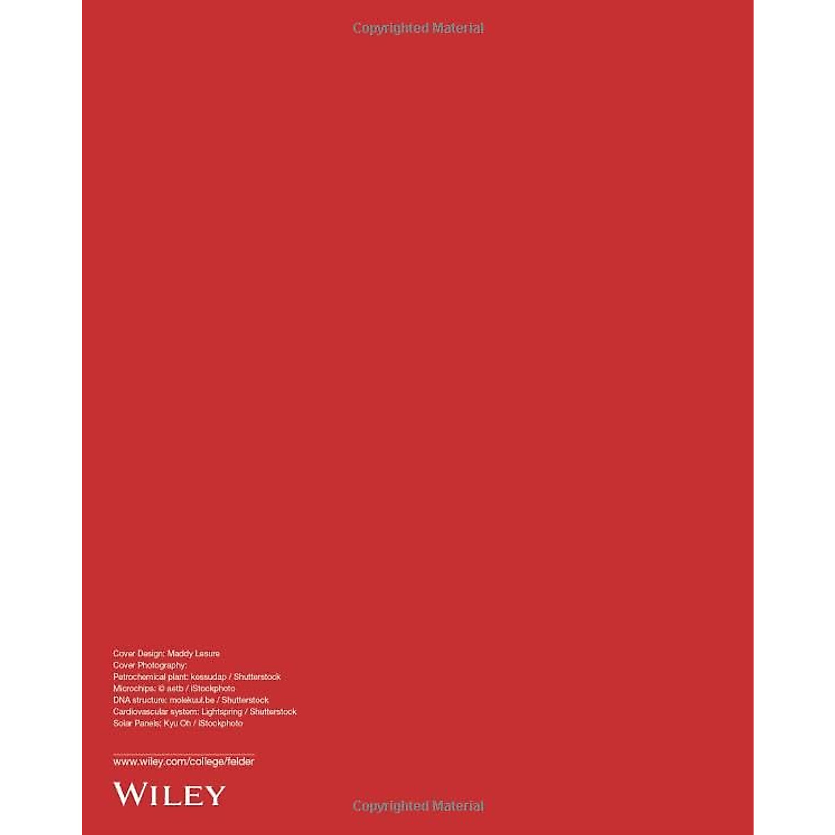 Elementary Principles of Chemical Processes