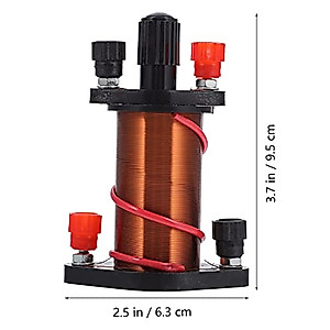 Induction Heater 3 pcs Practical Lab Home Demonstration for Physics Cylindrical Teaching Auxiliary Magnet with Coil Induction Useful Cylinder Portable Copper Premium Experiment T Post