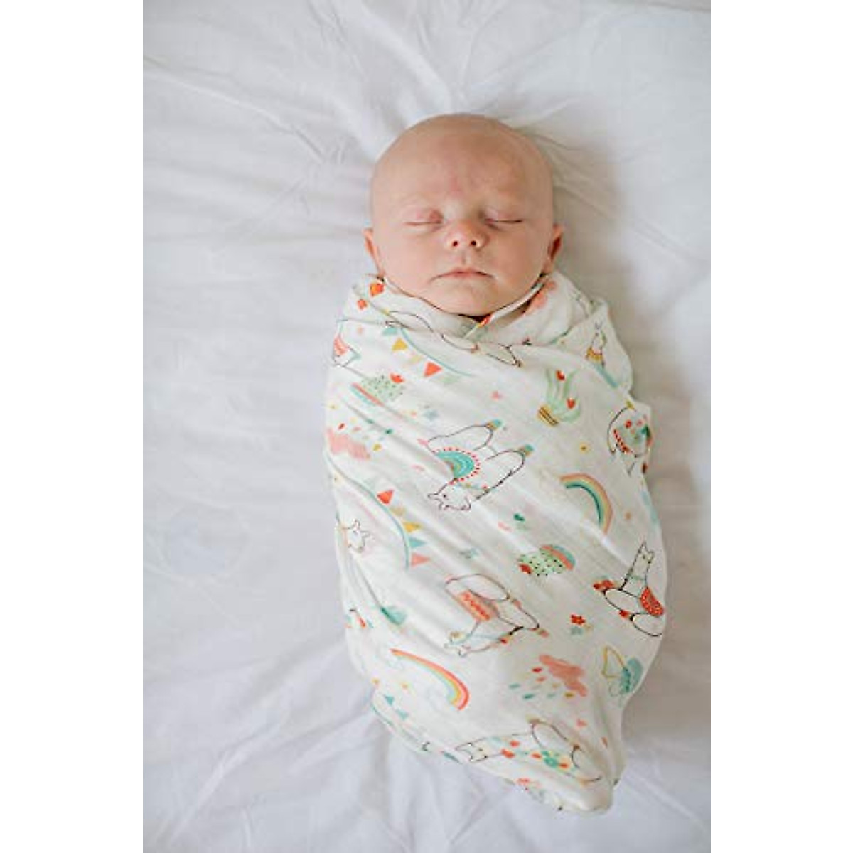 Loulou Lollipop Soft Baby Swaddle Blanket Muslin Wrap Receiving Blanket for Newborn to Toddler Girl and Boy, Large 47” by 47” - Llama…