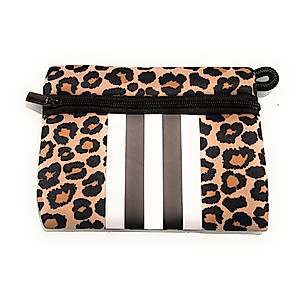 Neoprene Large Beach Bag Tote with Wristlet for Women