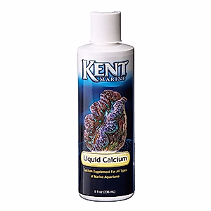 Kent Marine Concentrated Liquid Calcium Bottle 8 Fluid Ounces