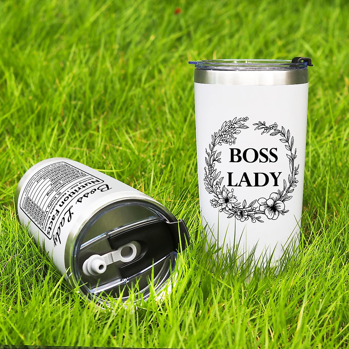 Breezy Valley Boss Gifts for Women, Boss Lady Gifts, Boss Christmas Gift for Women Tumbler - Thank You Gifts for Boss Lady, Female Boss Birthday Gifts, Best Boss Lady Tumbler 20oz