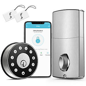 Sifely Smart Lock, Smart Lock Front Door, Keyless Entry Door Lock, Smart Deadbolt, Smart Door Lock, Deadbolt Lock, Digital Door Lock, Keypad Deadbolt Lock, Smart Lock Deadbolt (Fob Supported)