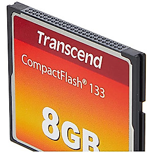Transcend 8GB CompactFlash Memory Card 133x (TS8GCF133)