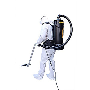 Dustless HEPA Back Pack Vacuum, Black