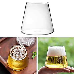 DOITOOL Wine Glass Cup Clear Coffee Cups Water Glasses Tumblers Espresso Glass Clear Glass Mugs Coffee Glass Mugs Glass Coffee Cup Coffee Glasses Drinking Glasses Crystal Margarita