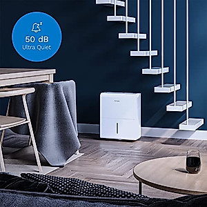 hOmeLabs 1,500 Sq. Ft Energy Star Dehumidifier for Medium to Large Rooms and Basements white