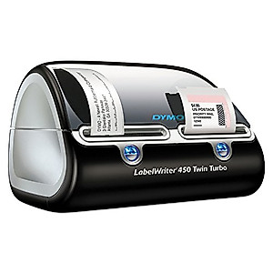 DYMO 1752266 LabelWriter Twin Turbo Printer, 71 Labels/Min, 5 1/2w x 8 2/5d x 7 2/5h (DYM1752266)