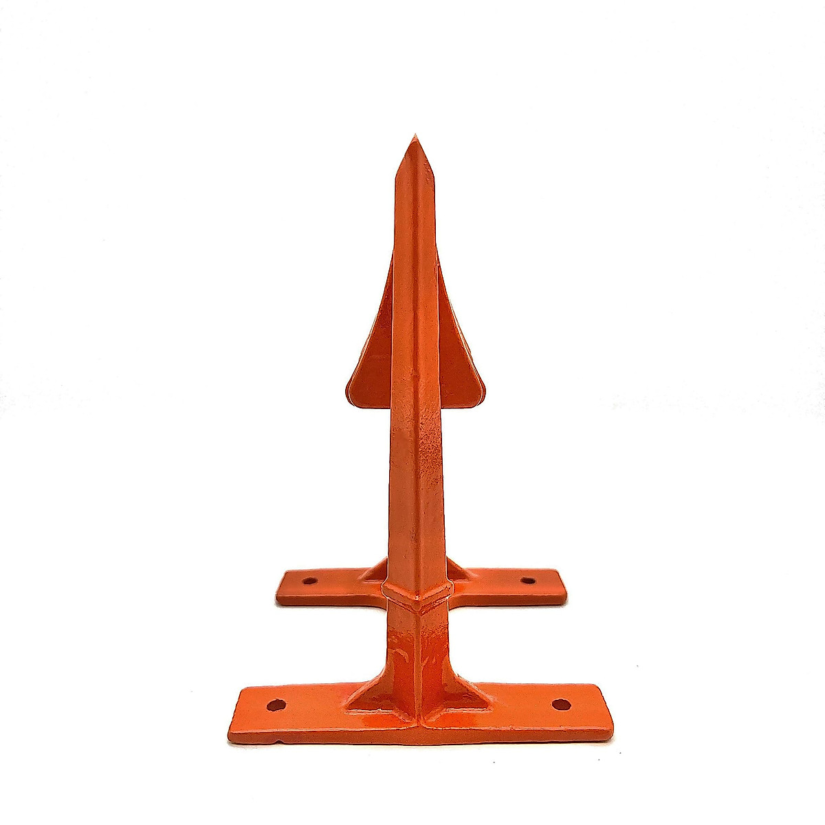 Hi Flame Cast Steel Firewood Kindling Splitter for Wood Stove Fireplace and Fire Pits Splitting Wedge Manual Log Splitter Wedge (Orange)