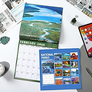 2023 Wall Calendar - 12 Monthly Wall Calendar Jan. 2023 - Dec. 2023, 12" x 24" (Open), 2023 Calendar Unruled Blocks(1.5" x 1.4") + Thick Glossy Paper - Bryce Canyon