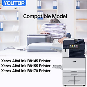 YOUTOP B8145 B8155 B8170 Black Toner Cartridge Replacement for Xerox 006R01771 Toner Compatible for Xerox AltaLink B8145 B8155 B8170 Printer(36,000 Pages)
