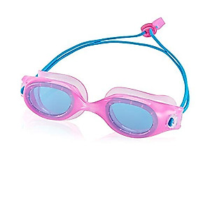 Speedo Unisex-child Swim Goggles Hydrospex Bungee Junior Ages 6-14 , Fuchsia/Cobalt