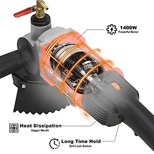 Wet Polisher,1400W/110V Variable Speed 4'' Grinder Machine, Granite Diamond Polisher With Pads Concrete Polisher Stone Polisher Kit for Tile,Marble,Granite,Concrete,Stones
