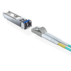 1.25G Single Mode SFP LC Module, 1000Base-LX/LH Fiber Transceiver for Cisco GLC-LH-SMD, Meraki, Ubiquit UniFi, TP-Link, Fortinet, Intel, Netgear, Mikrotik and More (SMF,1310nm,20km,DDM) 2 Pack