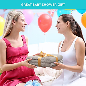 Baby Blanket for Girls and Boys - 40”x50” Grey - Toddler Blankets - Kids Throw - Newborn Blankets - Soft Lightweight Fleece for Bed, Crib, Stroller