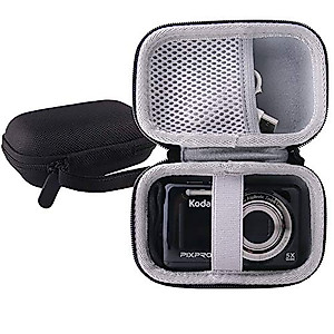 WERJIA Hard EVA Travel Case for Kodak PIXPRO Friendly Zoom FZ55/FZ53/ FZ43/FZ45 Digital Camera (black)