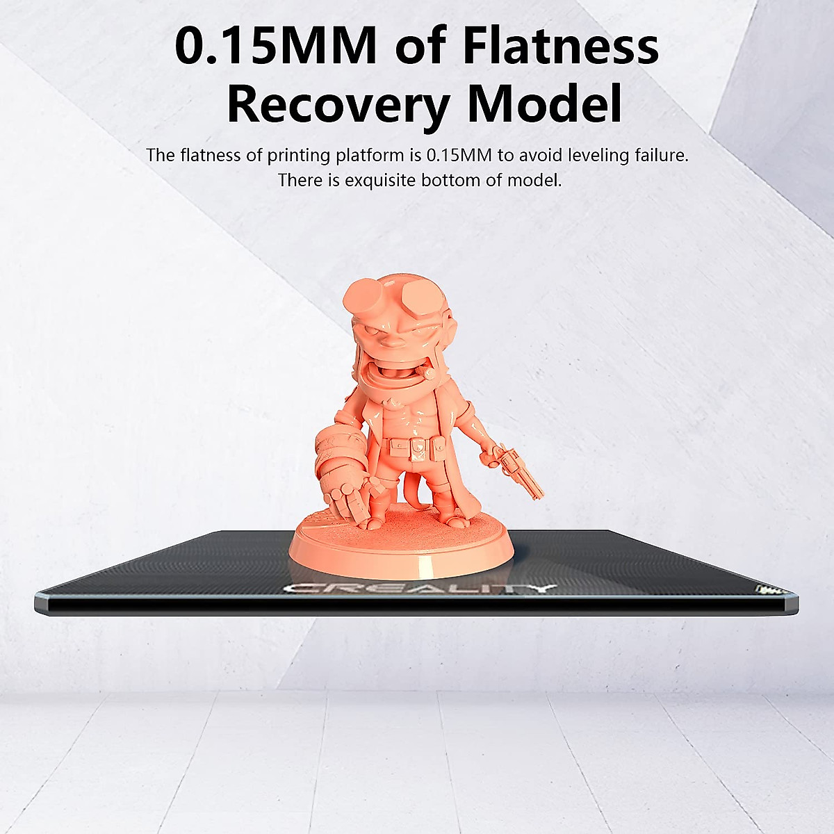 Creality Ender 3 Glass Bed, Upgraded 3D Printer Platform Tempered Glass Build Plate for Ender 3/Ender 3 Pro/Ender 3 V2/Ender 5/Ender 5 Pro, Flatter & More Durable Build Surface,235x235x4mm