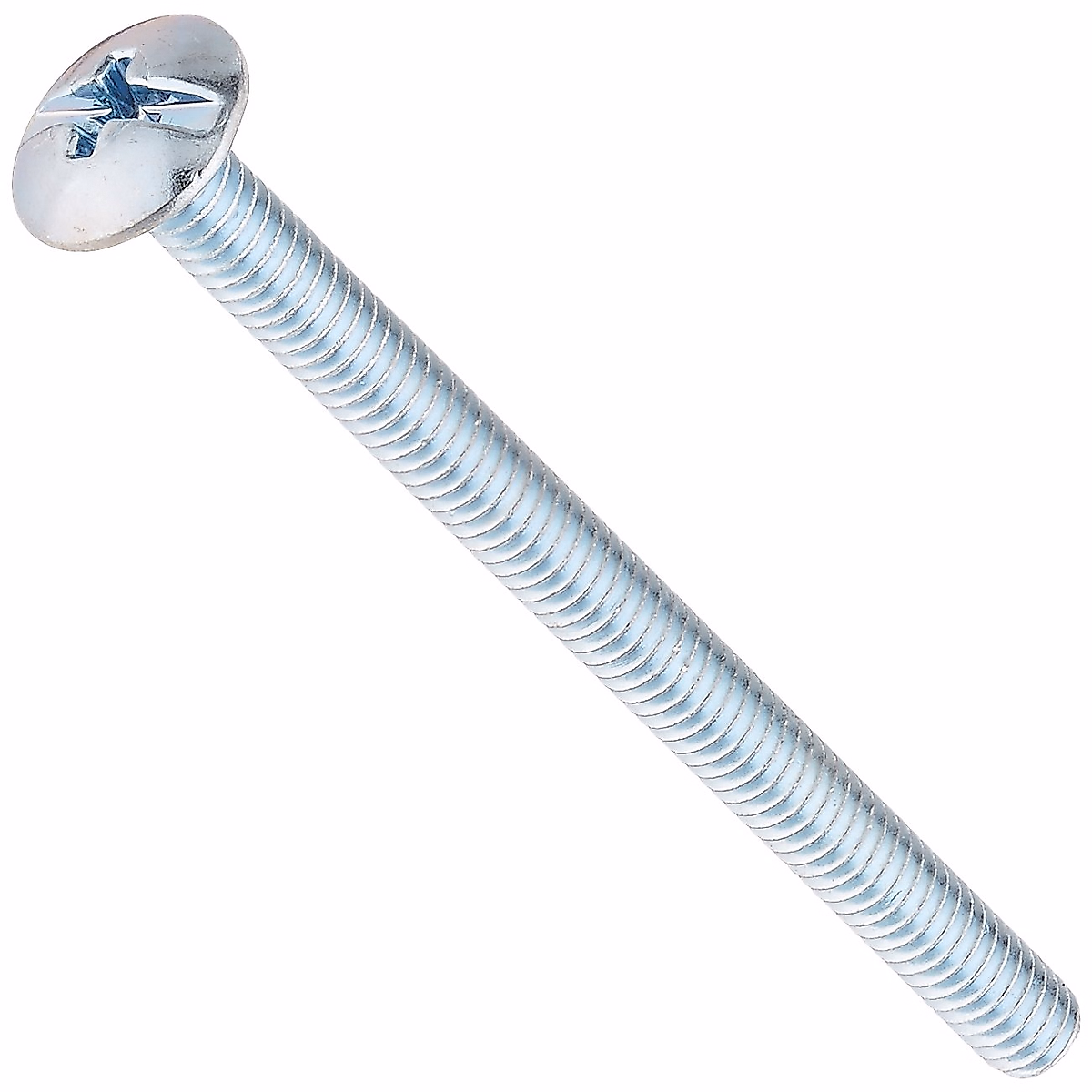 Small Parts 0836MCT Steel Truss Head Machine Screw, Zinc Plated Finish, Meets ASME B18.6.3, #2 Phillips/Slotted, #8-32 Thread Size, 2-1/4" Length, Fully Threaded, Imported (Pack of 50)