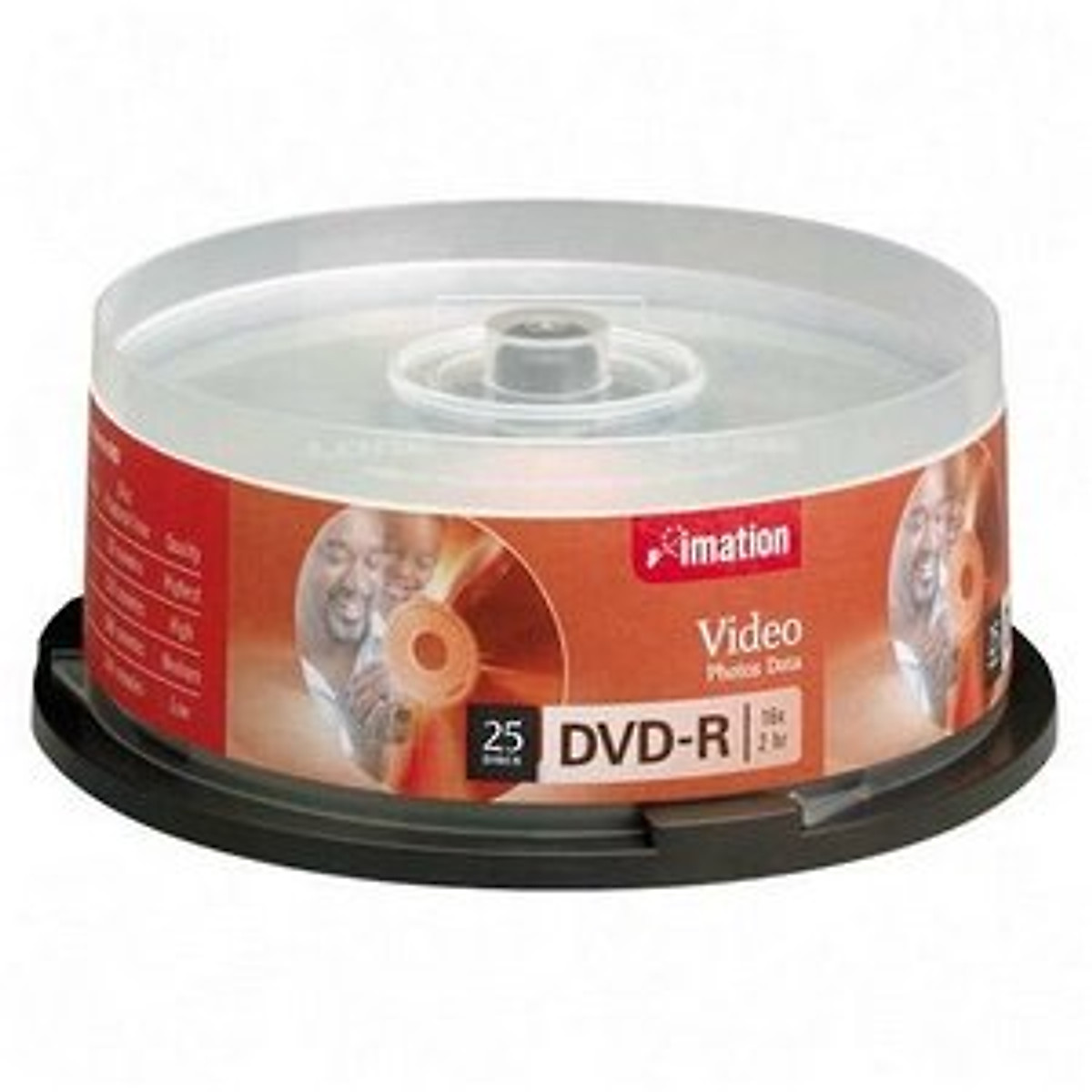 Imation IMN17340 DVD Recordable Media, DVD-R, 16x, 4.70 GB, 25 Pack Spindle