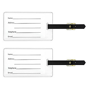 Spongebob Confident Face Luggage ID Tags Suitcase Carry-On Cards - Set of 2