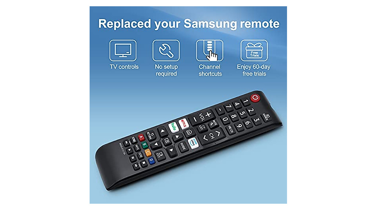 Universal Remote for Samsung TV - 2 Pack | Easy Setup & Streaming Control