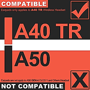 A40 TR Ear Cushions - Earpads Compatible with Astro Gaming A40 TR Wireless Headset - a40 tr Replacement parts/a40 Accessories/Headband/Microphone Foam