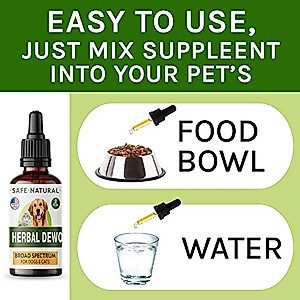 TwoFurFinds Liquid Herbal Cleanse for Cats and Dogs - Homeopathic Control for Pets of All Breeds and Sizes - Puppy and Kitten - USA-Sourced Ingredients - Preventative or Reactive - 2oz