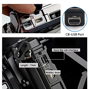 USB Camera Data/Charge Cable Cord Replacement CB-USB5/USB6/USB8 Battery Charger for Olympus TG Series TG 830 TG860 TG-2, TG-310, TG-320, TG-610,  C-170 C-180 C-480 C-500,Pen-E Series,Traveller Series