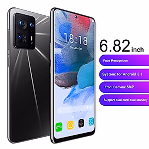 Garsentx Smart Phone, 3G Unlocked Smartphone for Android, Dual SIM,2GB RAM 16GB ROM Storage, Dual Cameras, with Face Recognition Function, WiFi, BT, FM, GPS(US Plug)