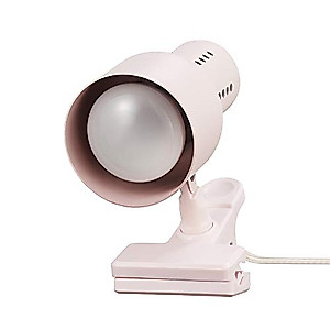 Globe Electric 52964 JoJo 5.5" Clip-Arm Desk Lamp, Matte Pink, in-Line On/Off Switch, Bulb Included