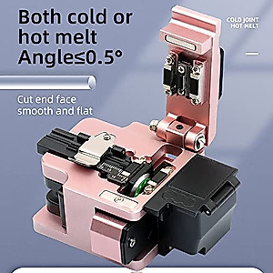 High Precision KLS-X3 Fiber Cleaver 24 surface blade Cutting tool Optical Cable Cutting Knife (Automatic knife return (gold))