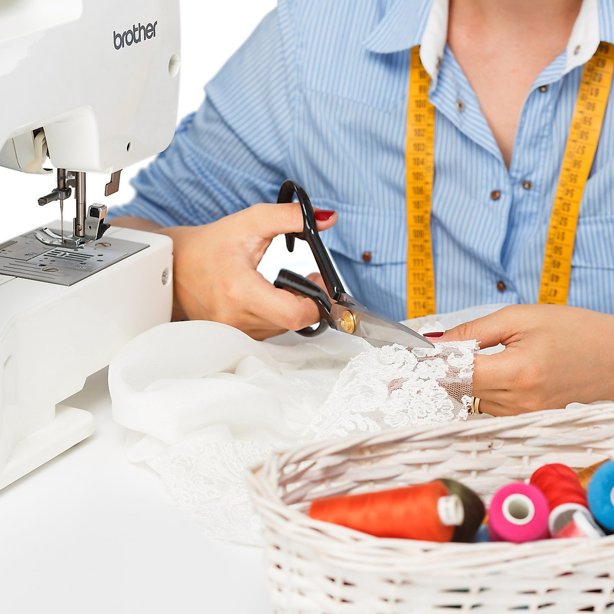 Sewing Scissors Ultra Sharp + Free Craft Knife - 9" Heavy Duty Professional Shears - All Purpose Scissors: Office & Crafts, Perfect for Seamstress, Tailors, Dressmakers, Students, Artists