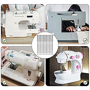 100 PCS Sewing Machine Needles Universal Regular Point Needles for Singer Brother, Assorted Sizes HAX1 65/9, 75/11, 90/14, 100/16, 110/18