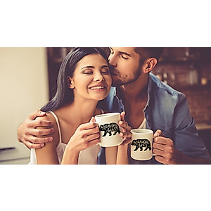 Grandma Bear Grandpa Bear - 11oz Best Grandma Grandpa Ever Grandparent Grandfather Grandmother Idea Couple Mugs Anniversary Coffee and Tea Cups Set Grandmother Grandfather, Grandchildren Son Daughter