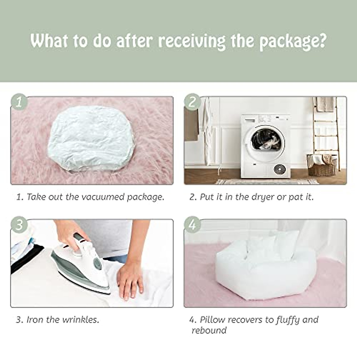 4PC Newborn Photo Props Baby Photography Basket Pictures Infant Posing Props, 1 Photo Donut, 3 Posing Pillows(Fits 0-3 Month)