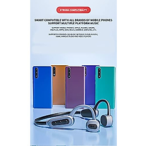 GULSARAYI Bone Conduction Headphones,Open Ear Bluetooth Headphones with Built-in Mic,IP68 Waterproof Wireless Sport Headset for Running Workout Gym Swimming