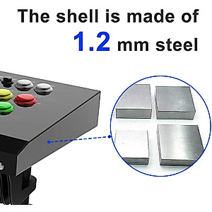 Fight Sticks PC,Arcade PC Joysticks Fight Stick Street Fighter Video Game Controller Fighting Joystick for PC, Nintendo Switch, NEOGEO Mini, NeoGeo Pro, PS3,Raspberry Pi, PS Classic, Android