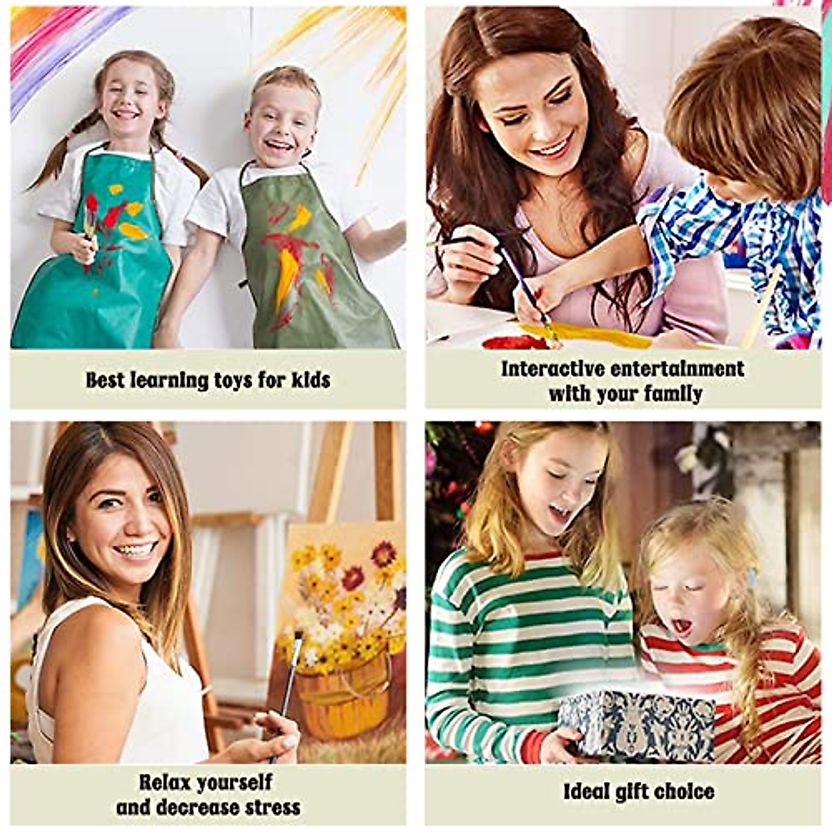 Hlison Paint by Numbers, Paint by Number for Adults, DIY Easy Paint by Numbers for Beginner Kids, Acrylic Painting by Numbers Great for Wall Home Decor Gift 16x20 Inch