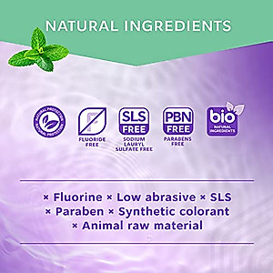 R.O.C.S. Toothpaste - Plaque Removal with Silica Cleaning Granules - Enjoy White Bright Strong Teeth and Healthy Gums - Natural Non-Fluoride Oral Care (Sensation Whitening, Pack of 1)