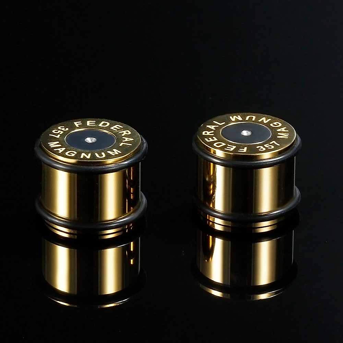 COOEAR Surgical Steel Plugs Ear Gauges Piercing Earrings Bar Style With Two O-rings Stretchers Expander Size 2g(6mm) to 5/8"(16mm)