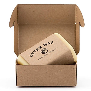 Otter Wax Fabric Wax Bar | Regular Bar | Durable Rain Protection | Made in the USA | Waterproof Canvas, Shoes, Hats, Jacket, Bags, Outdoor Gear, Clothing | All-Natural & Effective Beeswax Waterproofer