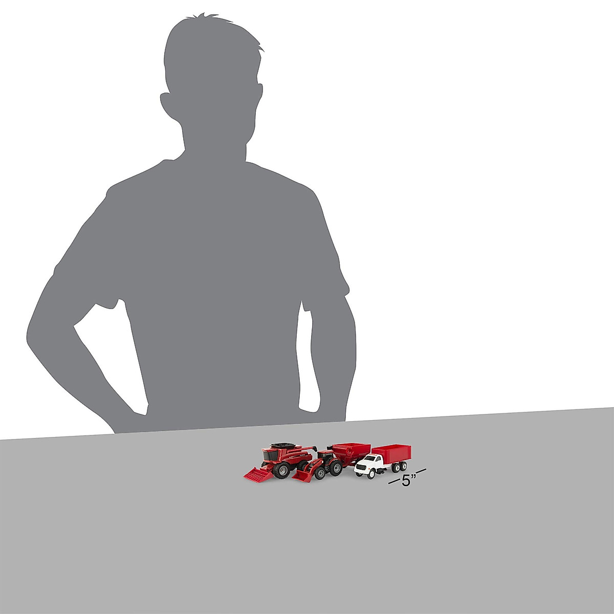 ERTL 1/64 Collect N Play Case IH Harvest 4 Piece Set ZFN47004