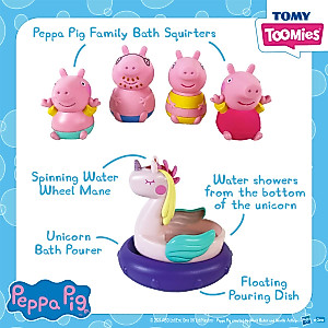 Toomies Peppa Pig Bath Toys - Baby Bath Toys Promote Dexterity and Motor Skills - Toddler Toys for Bath and Pool - Toddler Water Toys - Bath Squirties for Boys and Girls 18 Months and Up