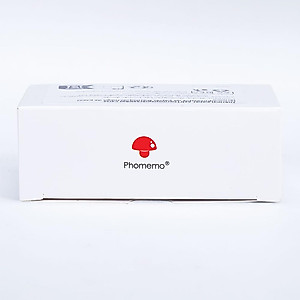 Phomemo White Self-Adhesive Thermal Paper, Glossy Printable Sticker Paper for Phomemo M02/M02 Pro/M02S/M03 Bluetooth Pocket Mobile Printer, Black on White, 50mm x 3.5m, Diameter 30mm, 3-Rolls