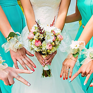 Whaline 32 Pack Silver Bridal Shower Diamond Ring Fake Diamond Engagement Rings Artificial Adjustable Ring for Wedding Table Decoration Party Supplies Favor Accents Cupcake Toppers