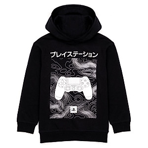 Playstation Kids Hoodie Boys Games Japanese Logo Black Jumper Jacket 7-8 Years
